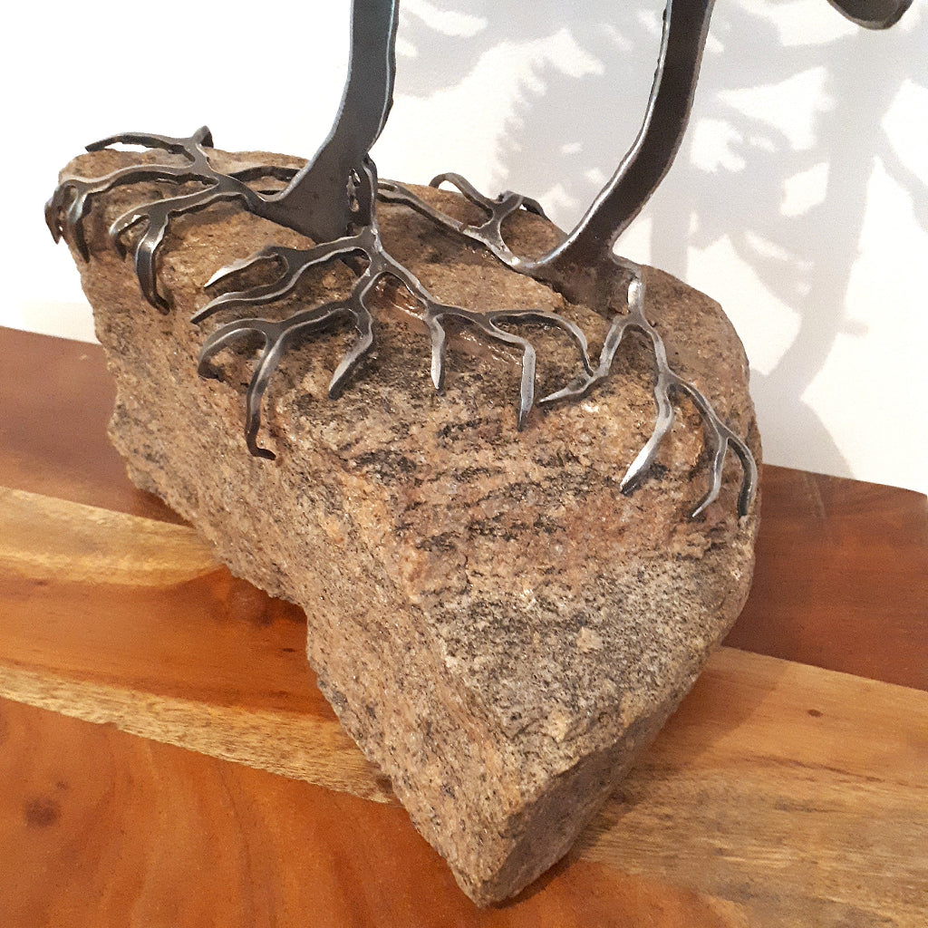 Steel Tree Sculpture with Two trees – Ten Toe'n Shoe Shop