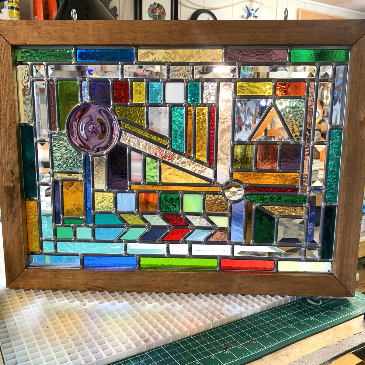 Stained Glass by Canadian Artist Wayne Reardon - PINBALL – Ten Toe'n ...